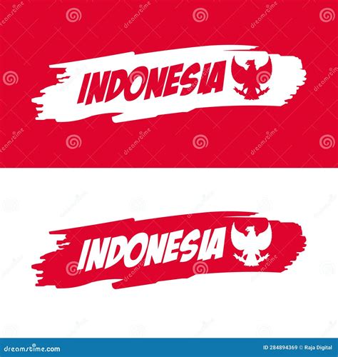 Garuda Pancasila Symbol Of Indonesia Country In Polygon Style Stock