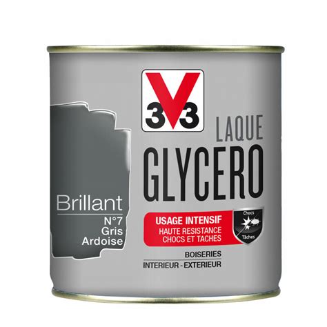 Peinture Laque glycéro Blanc 2 L Finition Brillant