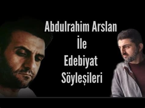 CANLI YAYIN Abdulrahim ARSLAN ile Edebiyat Söyleşileri Konuk Ahmet