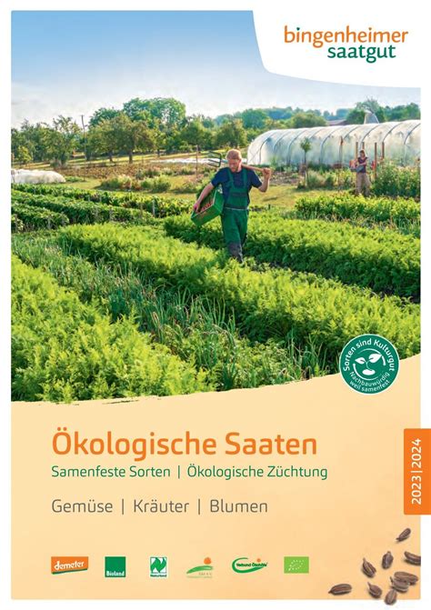 Bingenheimer Saatgut AG Katalog Ökologische Saaten 2023 2024