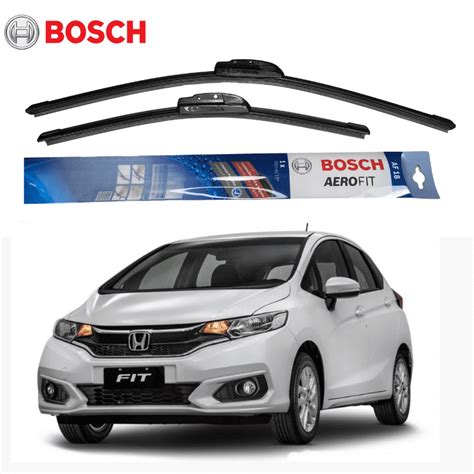 Par De Palhetas Limpador Parabrisa Diant Honda Fit E City Fast Oleo