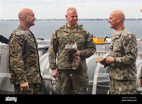 U S Marine Corps Lt Gen Brian W Cavanaugh Left The Commanding