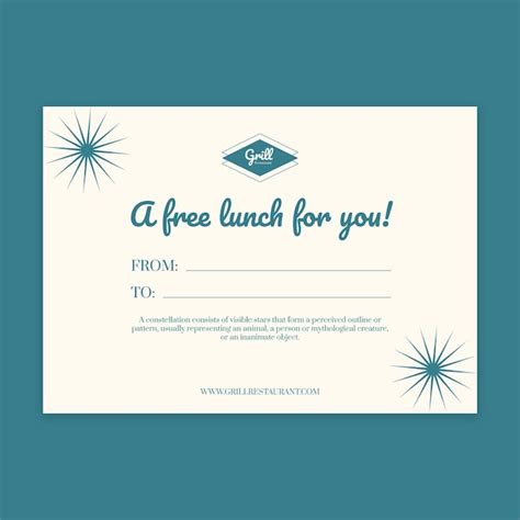 Plantilla de certificado de regalo de diseño plano Vector Gratis
