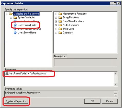 ssis variable and expression example part 1