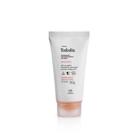 Desodorante Antitranspirante Invisível em Creme Manga Rosa e Água de