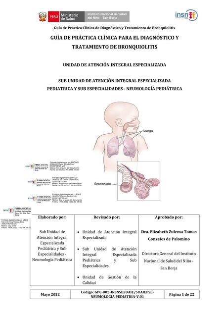 Guía de práctica clínica para el diagnóstico y tratamiento de