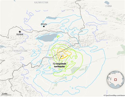 Gempa Dahsyat Skala Richter Mengguncang Perbatasan Cina Kyrgyzstan