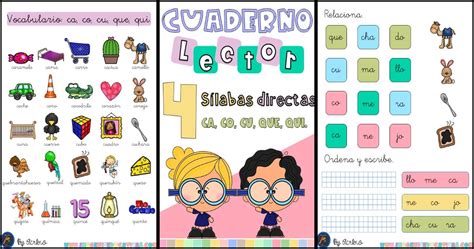 Cuaderno De Lectoescritura S Labas Directas Ca Co Cu Que Qui