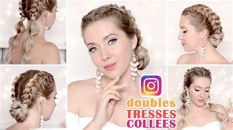 TUTO COIFFURES RENTREE SCOLAIRE Tous Les Jours Doubles TRESSES