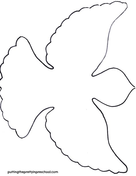Dove Outline Printable