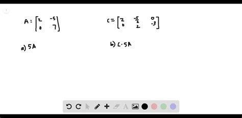 solved the matrices a b c d e f and g are defined as follows a left begin{array}{rr}2