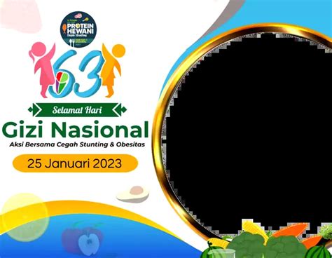 GRATIS 15 Link Twibbon Hari Gizi Nasional 25 Januari 2023 Dengan