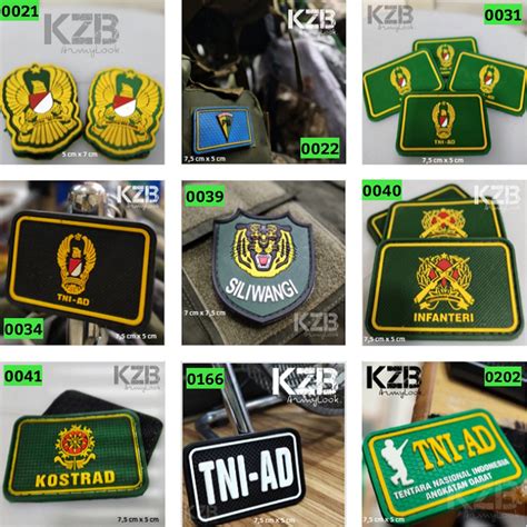 Jual Patch Rubber Velcro Tni Ad Series Tni Angkatan Darat Series