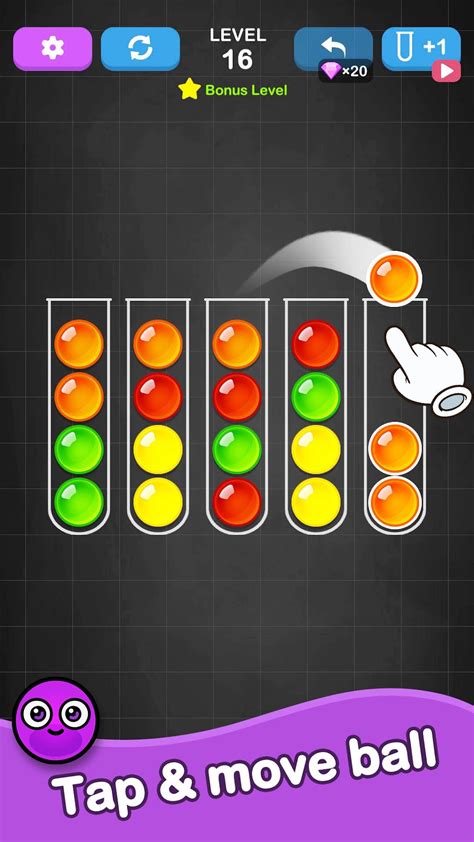 ball sort color sorting game для android — Скачать