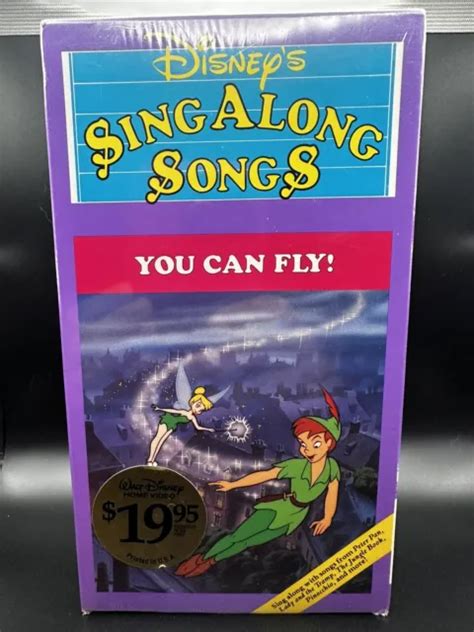 DISNEYS SING ALONG Songs Peter Pan You Can Fly VHS 1993 10 00