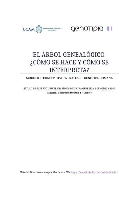 Interpretación y elaboración del árbol genealogico Hiroshy uDocz