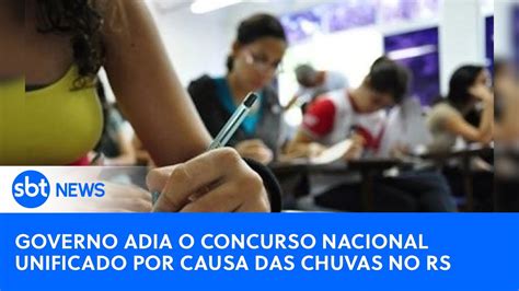Giro News Governo Adia O Concurso Nacional Unificado Por Causa Das