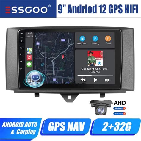 Carplay Android Autoradio Gps Rds Hifi Kamera F R Smart Fortwo