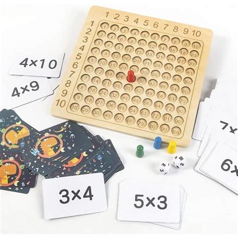 Table De Multiplication En Bois Jeu Multiplication Abaques Jouet En
