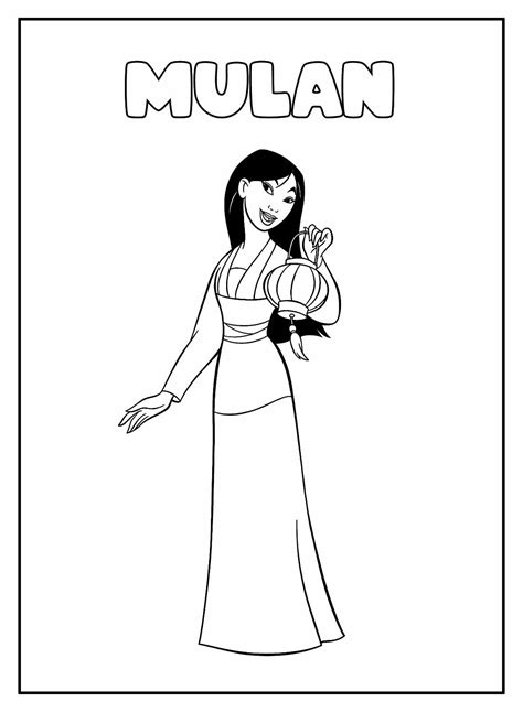 Desenhos Da Mulan Para Colorir Bora Colorir