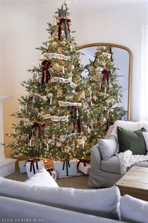 Red And Green Vintage Christmas Tree Ella Claire Co