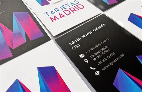 Imprimir Tarjetas De Visita Con Laminado Mate En Madrid Arteflyer