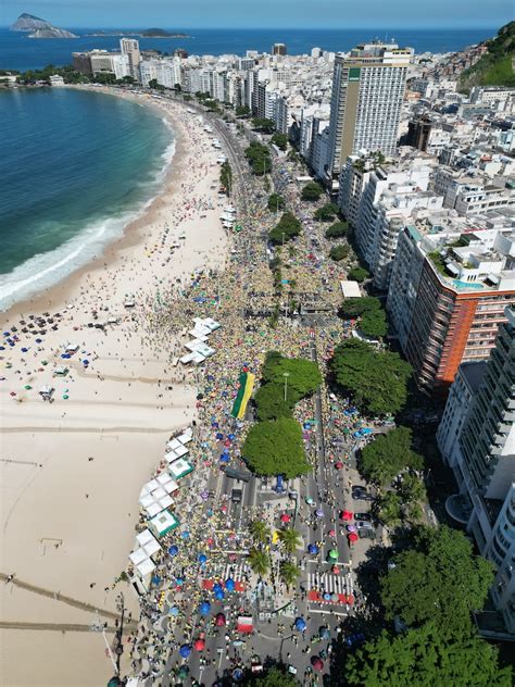 Veja Imagens Do Ato De Bolsonaro Em Copacabana No Rio