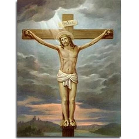 Gesù Crocifisso Set Per Il Ricamo A Punto Diamante Ricamo Religione