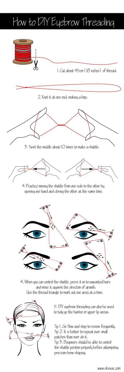 10 Simple Easy Steps For Perfect Eyebrow Threading At Home Beauty
