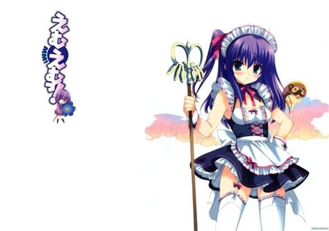 Wallpaper Illustration Blonde Long Hair Anime Girls Purple Hair