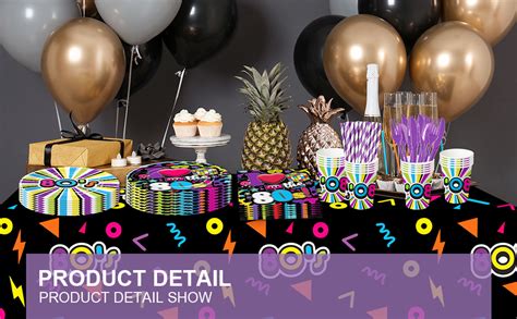 Amazon HIPVVILD 80 S Party Decorations Tableware 80 S Theme