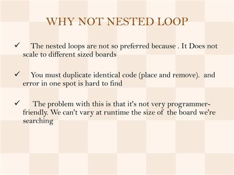 8 queens problem using back tracking ppt