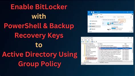 Enable BitLocker With PowerShell Backup Recovery Keys To Active