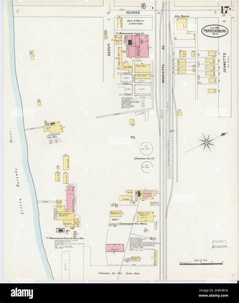 Carte De La Virginie De Parkersburg Banque De Photographies Et Dimages