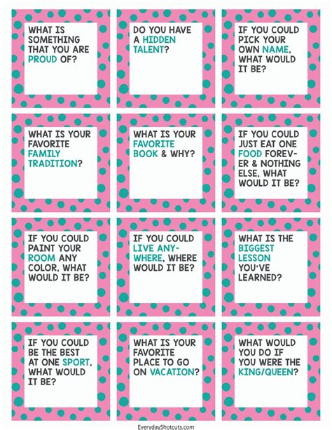 Conversation Starter Cards