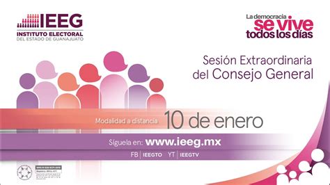 Sesión Extraordinaria del Consejo General IEEG 10 de enero del 2023