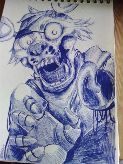 Five Nights At Freddy S Foxy Drawing With Pen