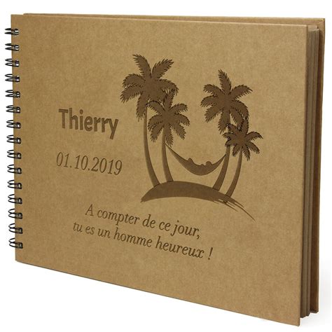 Livre d or Retraite à personnaliser Sous les palmiers