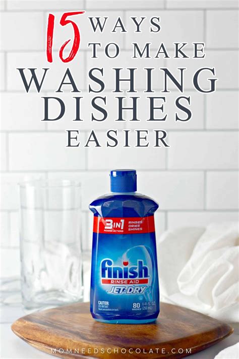 Ways To Make Washing Dishes Easier Washing Dishes Rinse Aid