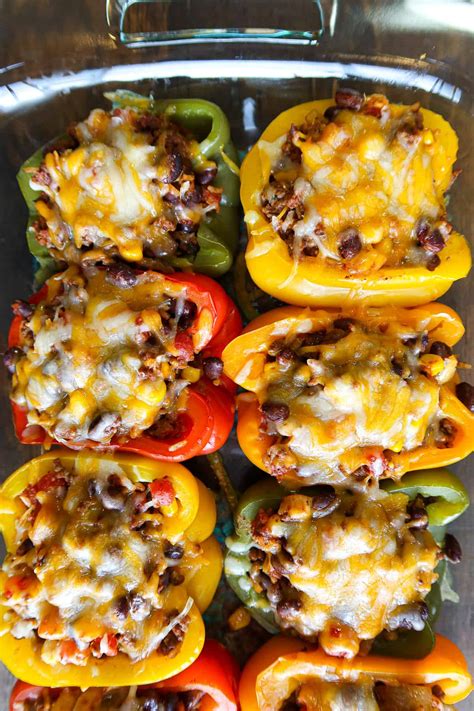 Beef Taco Stuffed Peppers Recipe Garlic Salt Lime