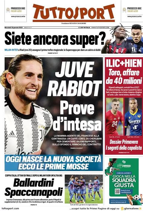 Rassegna Stampa Le Prime Pagine Dei Giornali