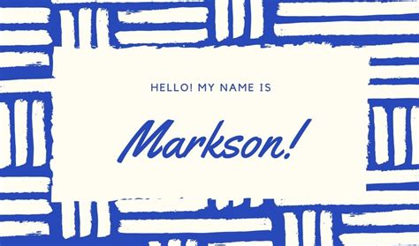 Free Printable Customizable Name Tag Templates Canva