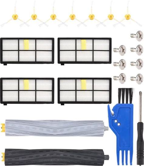 15 Pièce Kit Remplacement Accessoires pour iRobot Roomba Série 800 900