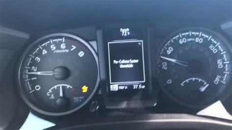 Toyota Tacoma Pre Collision System Malfunction Reset