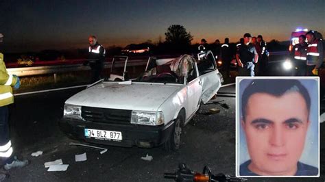 Tekirdağ da korkunç kaza 1 ölü 5 yaralı Kamudanhaber İnternet Sitesi