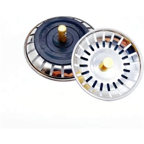 Lot De 2 Filtres D Évier Universels En Acier Inoxydable Diamètre 78 Mm