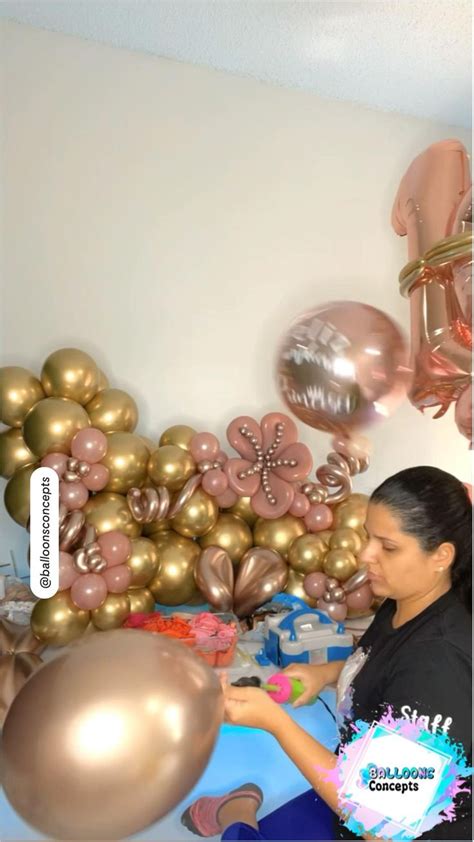Quincea Era Balloon Bouquet Arreglo De Globos Decoracion Boda Con