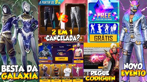 AMANHÃ EVENTO LOJA MISTERIOSA 6º ANIVERSARIO FF CÓDIGUIN ITENS