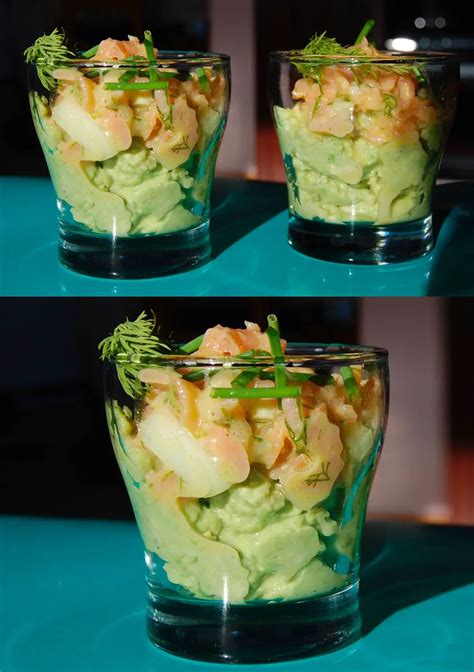 Verrines Davocats Et Tartare De Saumon Fum Une Symphonie De Saveurs