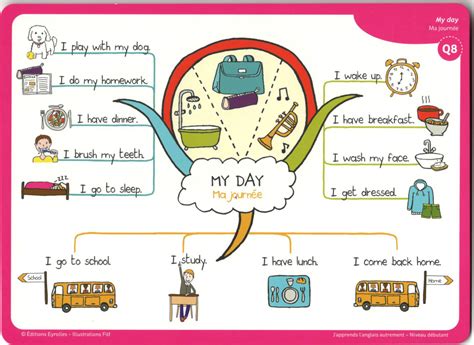 Daily Routines Diagram Quizlet